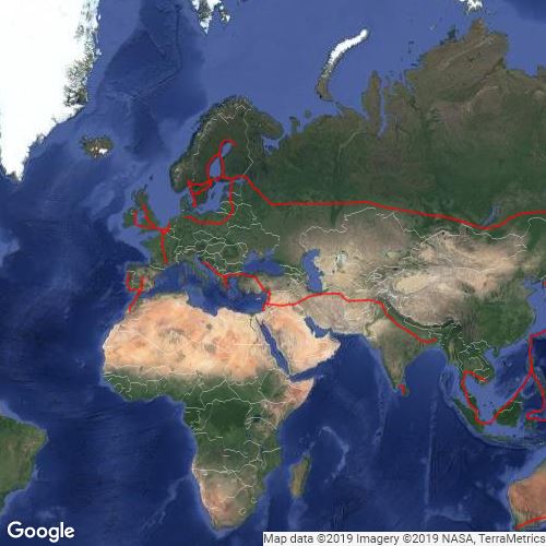 World high speed rail network : Scribble Maps