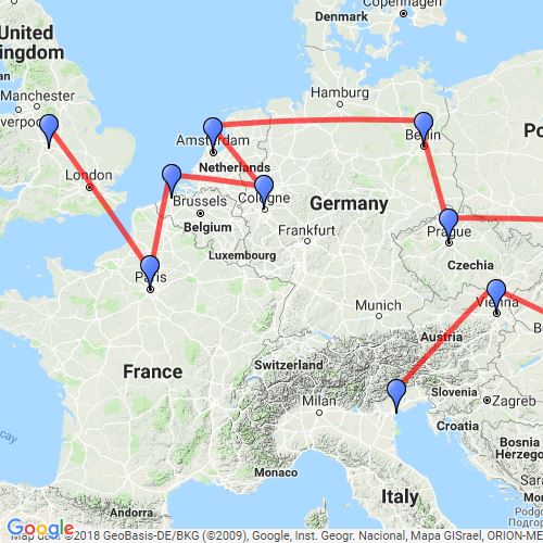 Interrail Map : Scribble Maps