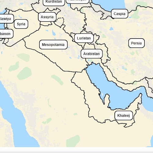 Alternate Caucasus/West Asia Map Expanded : Scribble Maps