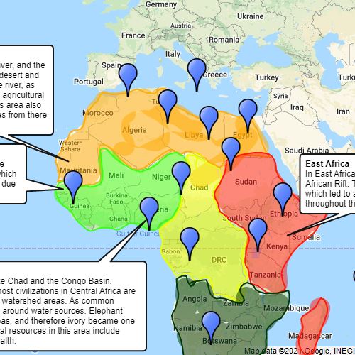 Map of Essential African Geography : Scribble Maps