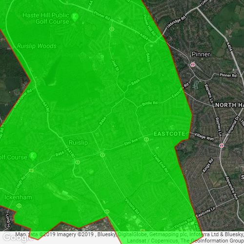 Areas Covered by CDH : Scribble Maps