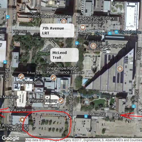 Calgary Tower : Scribble Maps