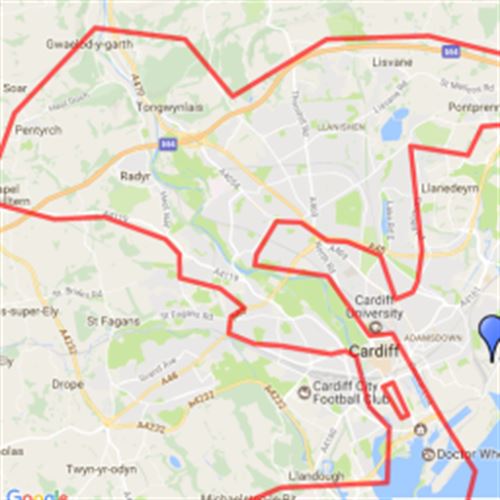 Cardiff Local Areas : Scribble Maps
