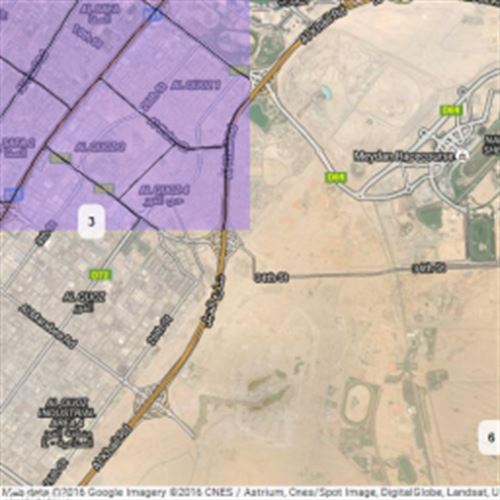 dubai map -sectors : Scribble Maps