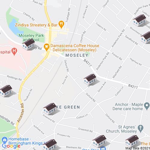 Moseley-Birmingham : Scribble Maps
