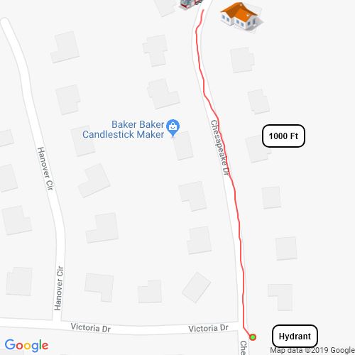 Hydrant Distance : Scribble Maps