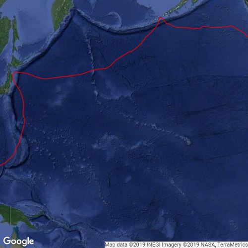 Sebastian Vizcaino's Ship Route : Scribble Maps