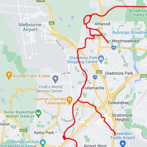 Melbourne Airport Link : Scribble Maps