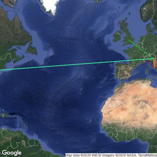 My migration map : Scribble Maps