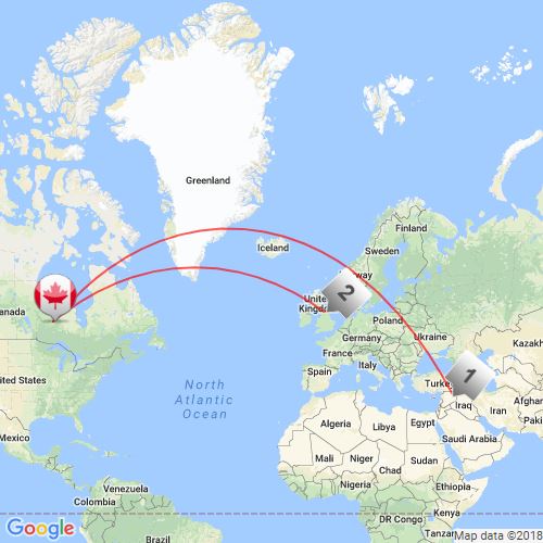 immigration to Canada : Scribble Maps