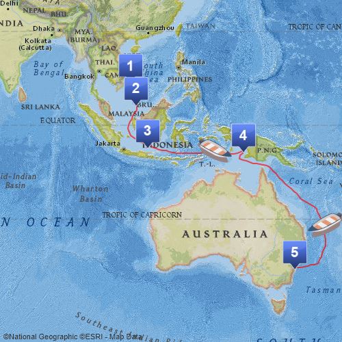 Anh Do's Journey : Scribble Maps