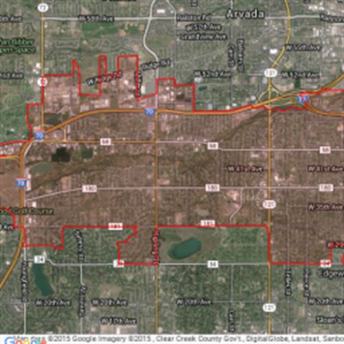 Wheat Ridge Colorado Map