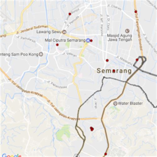 Peta Semarang & sekitarnya : Scribble Maps