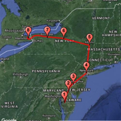 Harriet Tubman's Journey : Scribble Maps