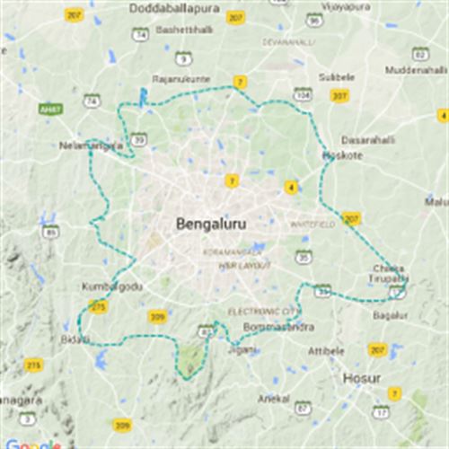 Bangalore Boundaries : Scribble Maps