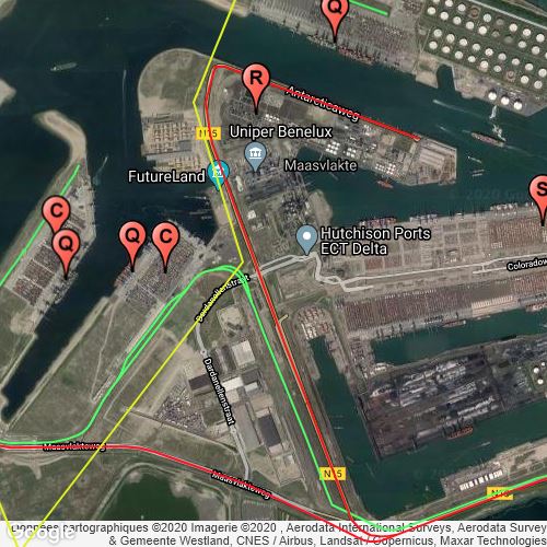 Carte du port de Rotterdam : Scribble Maps